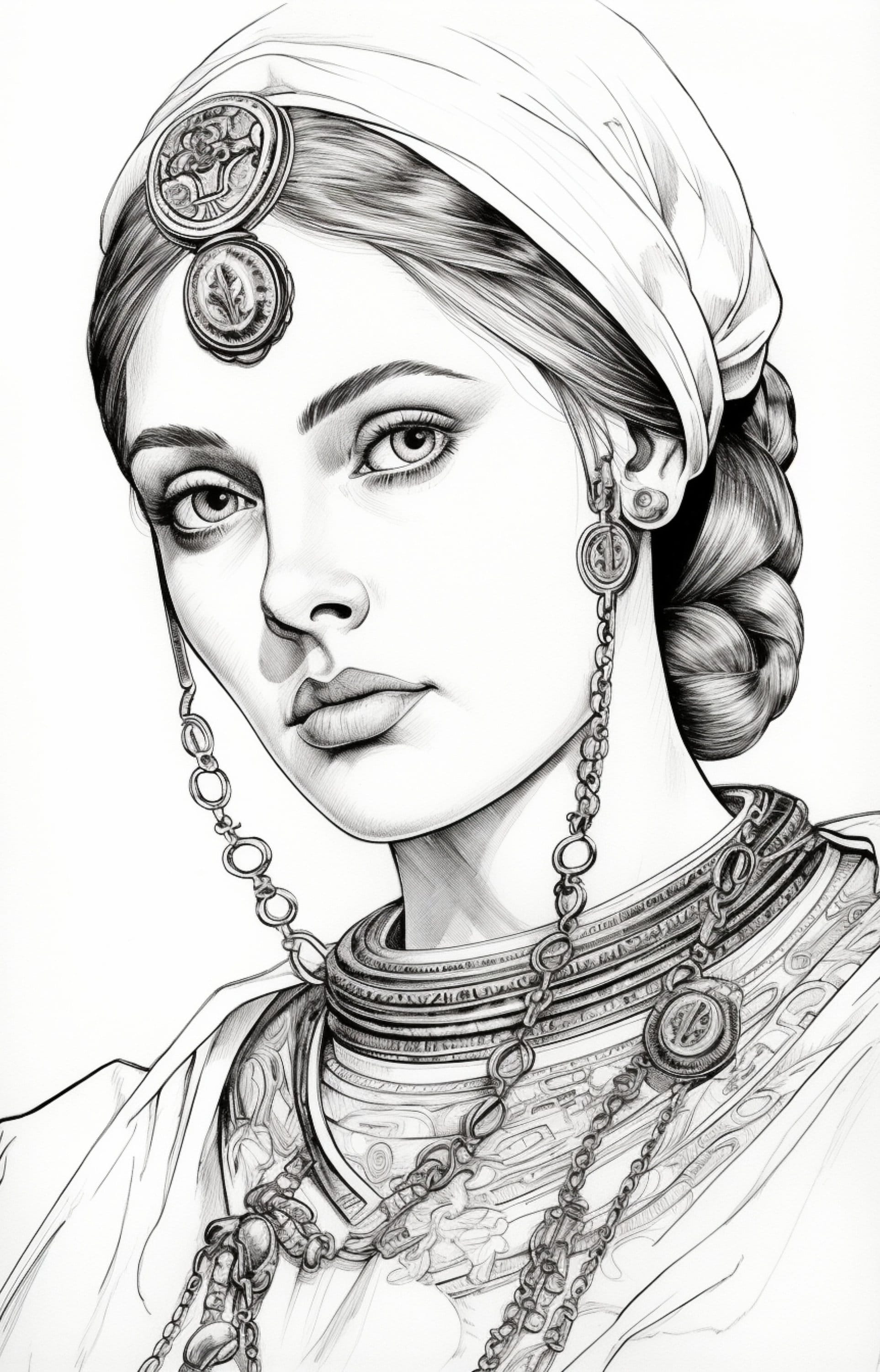 24 Roman Empire Woman Coloring Pages, Adults Kids- Instant Download ...
