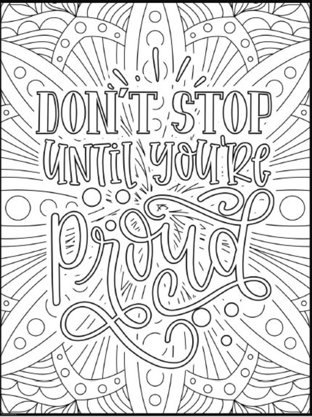 50 Motivational Colouring Pages for Kids and Adults - Etsy