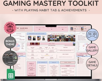 Gaming Tracker Toolkit With Games Gallery Interactive Progress Game ...