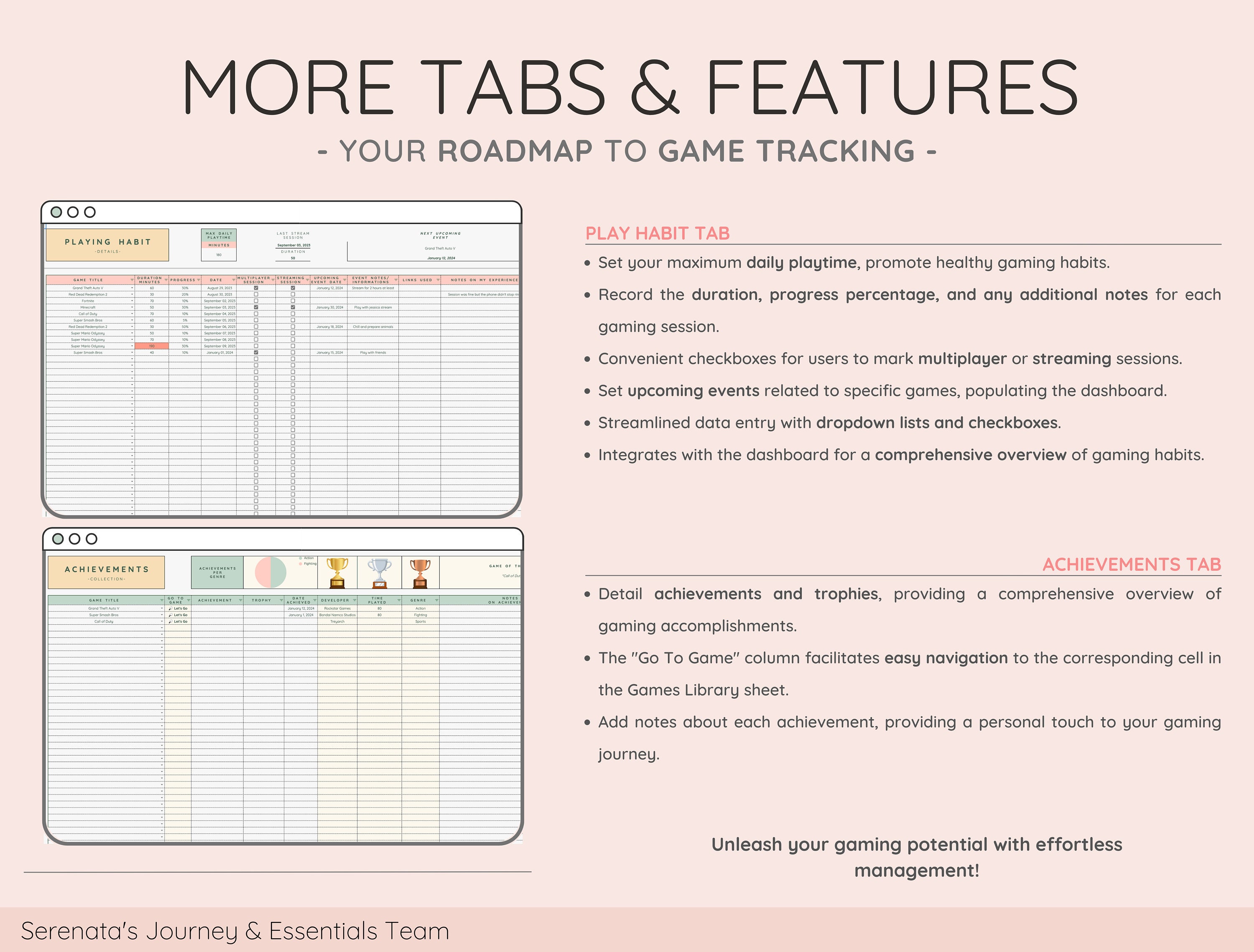 Gaming Tracker Toolkit With Games Gallery Interactive Progress Game ...