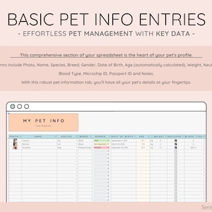 Premium Pet Care Tracker | Organize Your Pet's Life | Essential for Pet ...