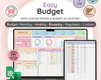 Ultimate Monthly Budget Spreadsheet Google Sheets & Expense Tracker ...