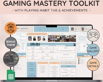 Gaming Tracker Toolkit With Games Gallery Interactive Progress Game ...