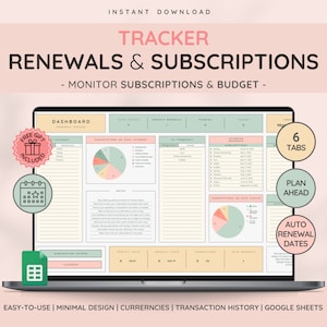 Streamline Your Subscriptions Effortless Tracking & Financial Planning ...