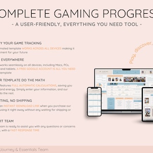 Gaming Tracker Toolkit With Games Gallery Interactive Progress Game ...