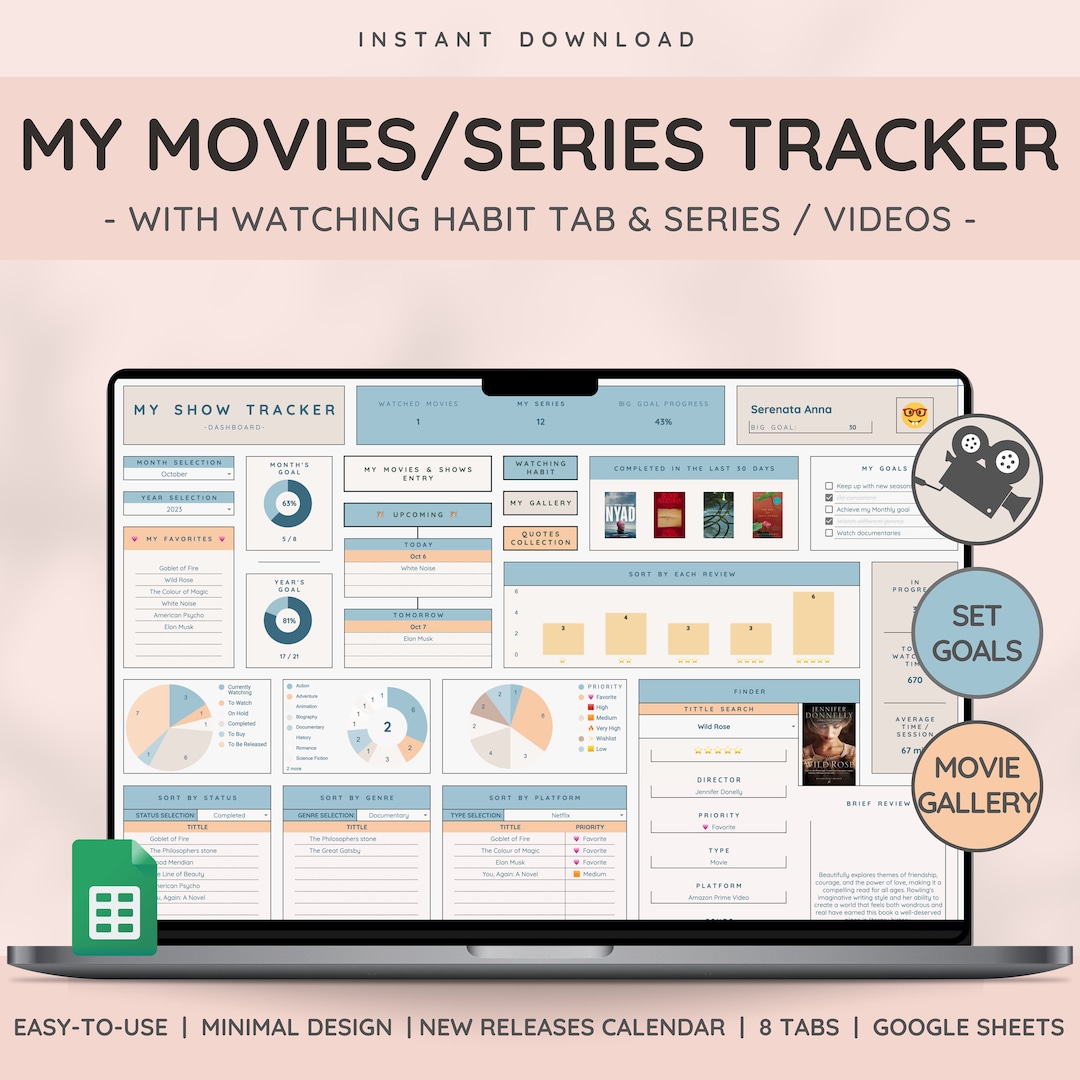 Shows Movies & Videos Tracker With Gallery Collection Series Planner ...