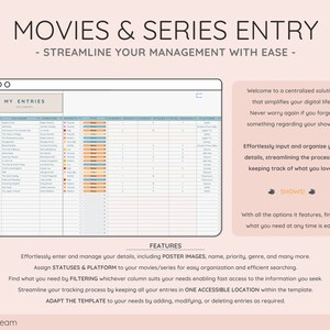 Shows Movies & Videos Tracker With Gallery Collection | Series Planner ...