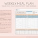 Weekly Meal Planner Transform Your Cooking Water Tracker Weight Loss ...