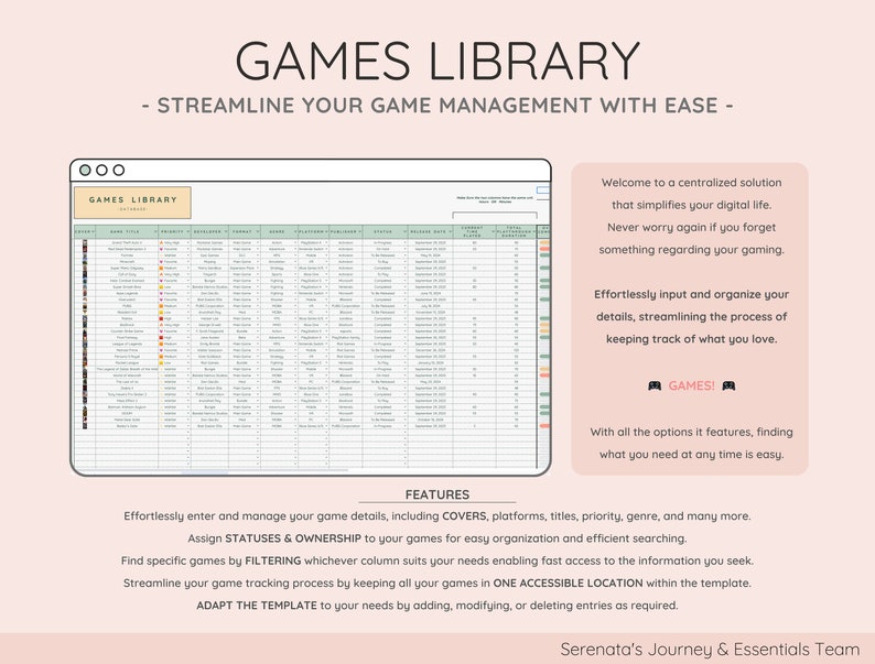 Gaming Tracker Toolkit With Games Gallery | Interactive Progress | Game ...