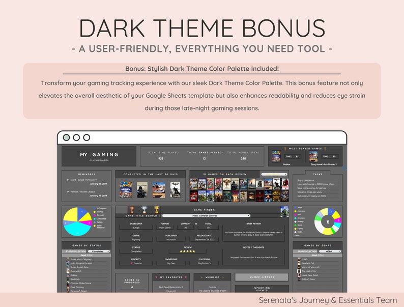 Gaming Tracker Toolkit With Games Gallery Interactive Progress Game ...