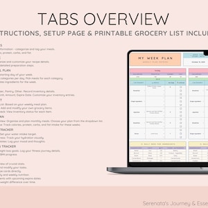 Weekly Meal Planner | Transform Your Cooking | Water Tracker | Weight ...