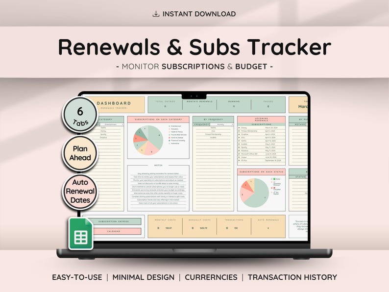 Streamline Your Subscriptions | Effortless Tracking & Financial ...