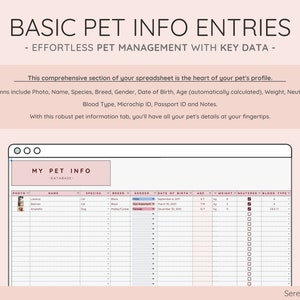 Premium Pet Care Tracker | Organize Your Pet's Life | Essential for Pet ...