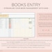 Ultimate Book & Reading Tracker With Book Collection Reading Planner ...