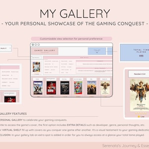 Gaming Tracker Toolkit With Games Gallery | Interactive Progress | Game ...