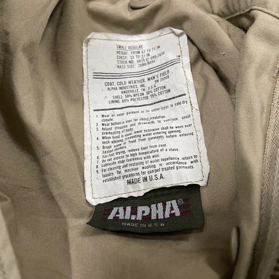 Vintage Alpha Industries M65 field jacket army - Gem