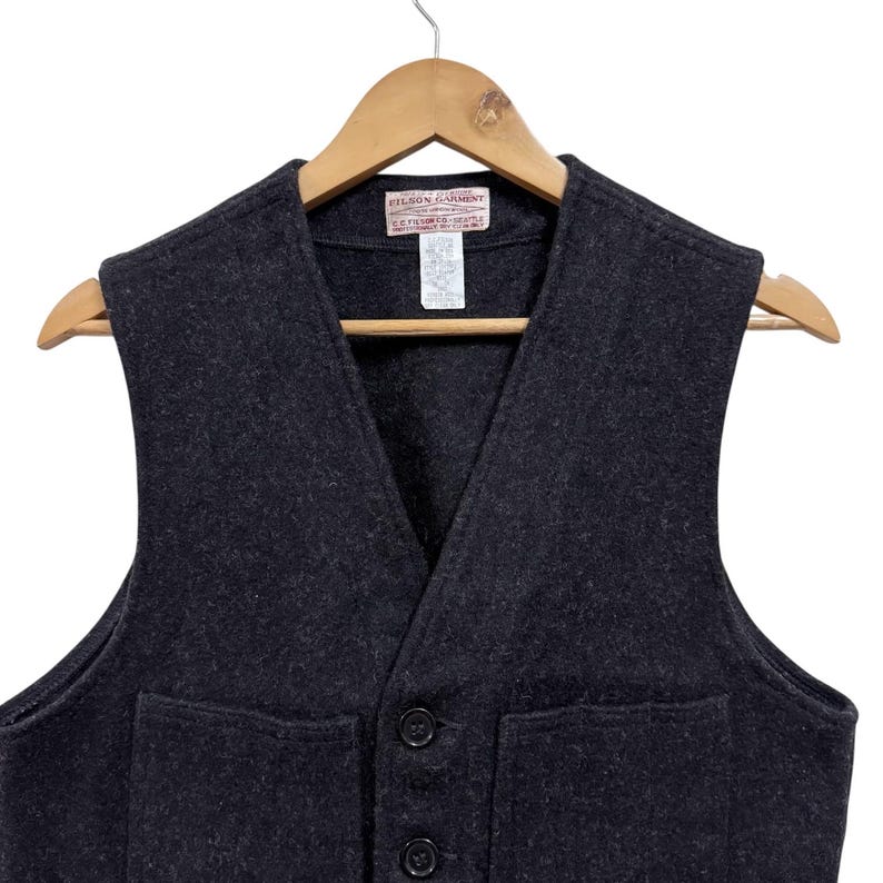 Vintage Filson Vest Made in Usa Like Nos Condition Filson Wool - Etsy