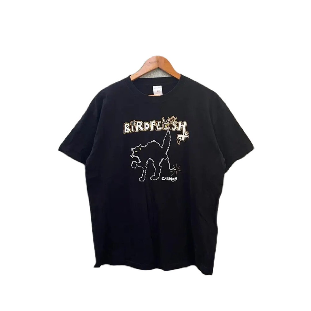 Rare!! Vintage 90s Birdflesh Catbomb Tshirt Band Metal Grindcore Size ...