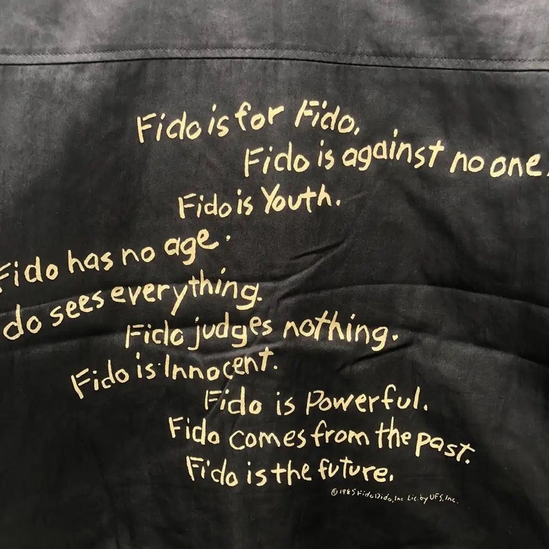 Rare!! Vintage 80s FIDO DIDO Bomber Jacket Size Medium - Etsy