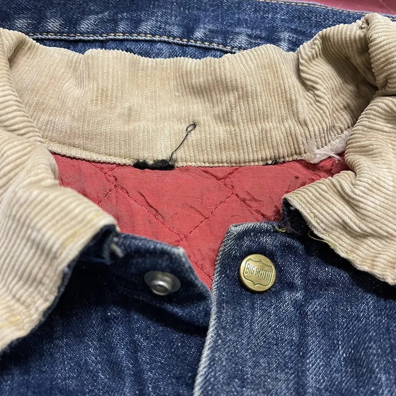 Vintage Big Smith Buckaroo Denim Jacket Trucker Disstressed - Etsy