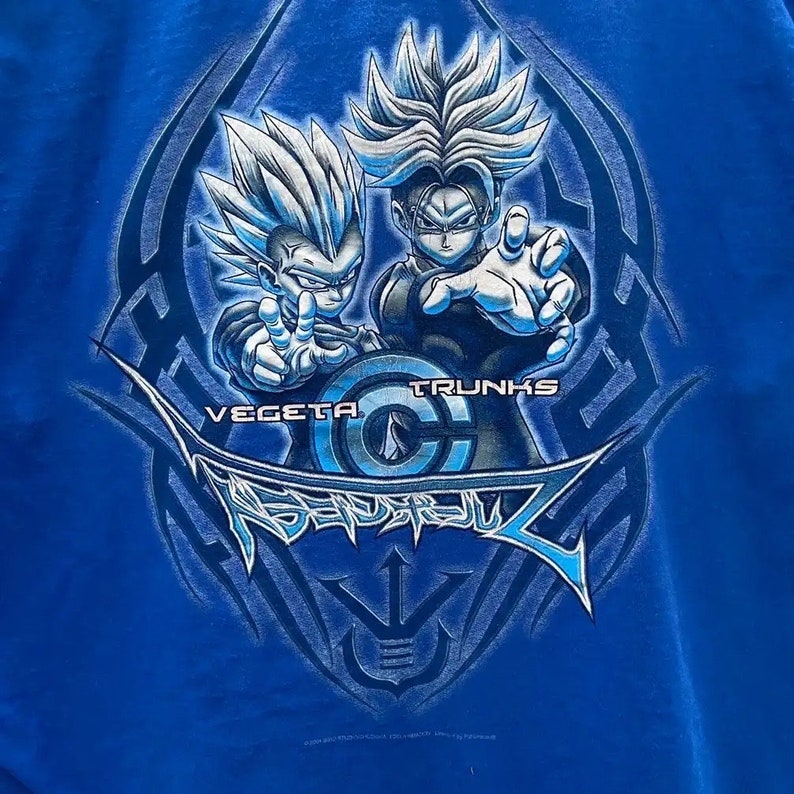 Rare!! Vintage Dragon Ball Z Vegeta Trunks Tshirt Size Large - Etsy