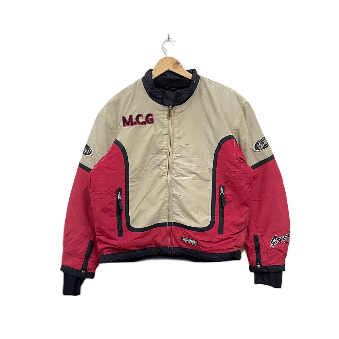 Vintage GREEDY Racing Jacket Biker - Etsy