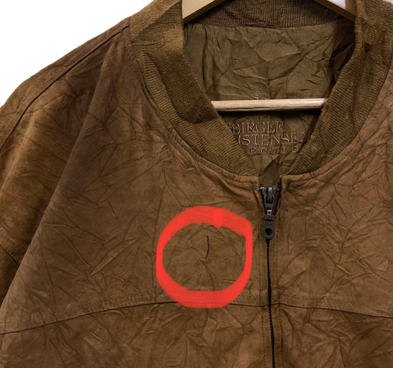 Rare!! Birger Christensen Collection Jacket Real Leat… - Gem