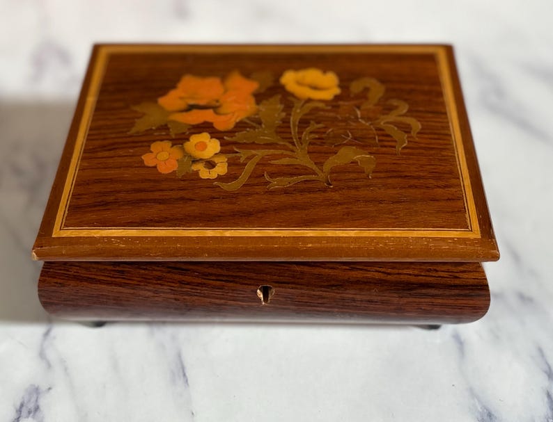 Vintage Reuge Swiss Music Box Jewelry Box Plays Lara’s Theme From ...