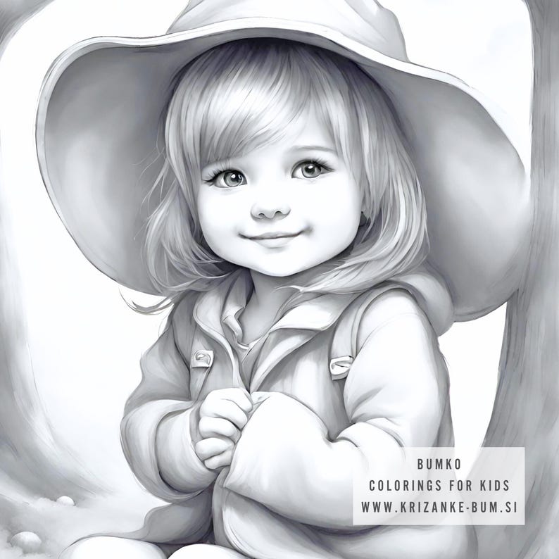 51 Cute Coloring Pages for Kids BUMKO Printable Pages - Etsy