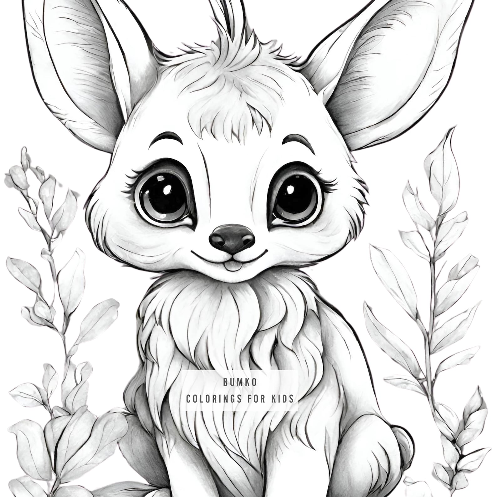 51 Cute Coloring Pages for Kids BUMKO Printable Pages - Etsy