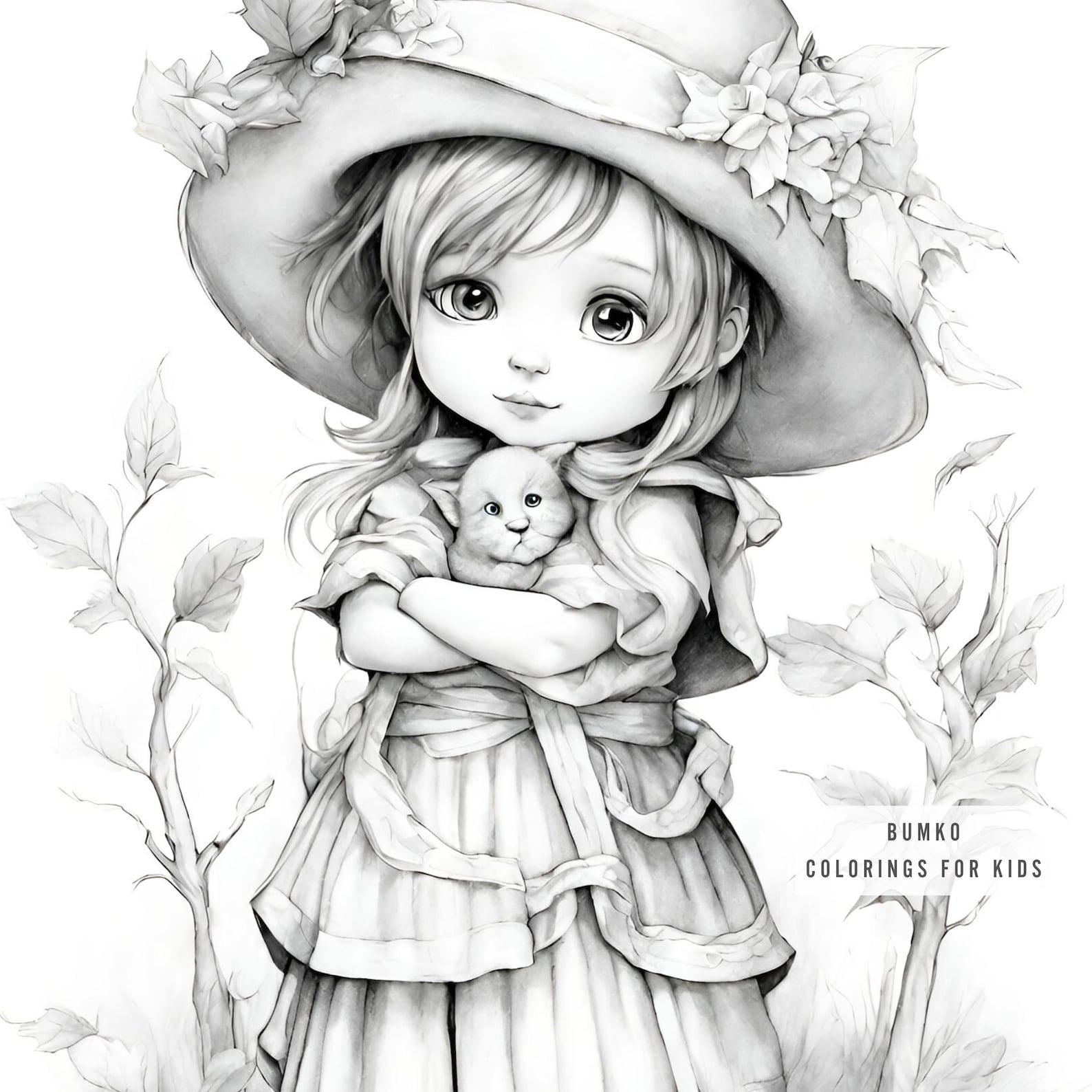 51 Cute Coloring Pages for Kids BUMKO Printable Pages - Etsy