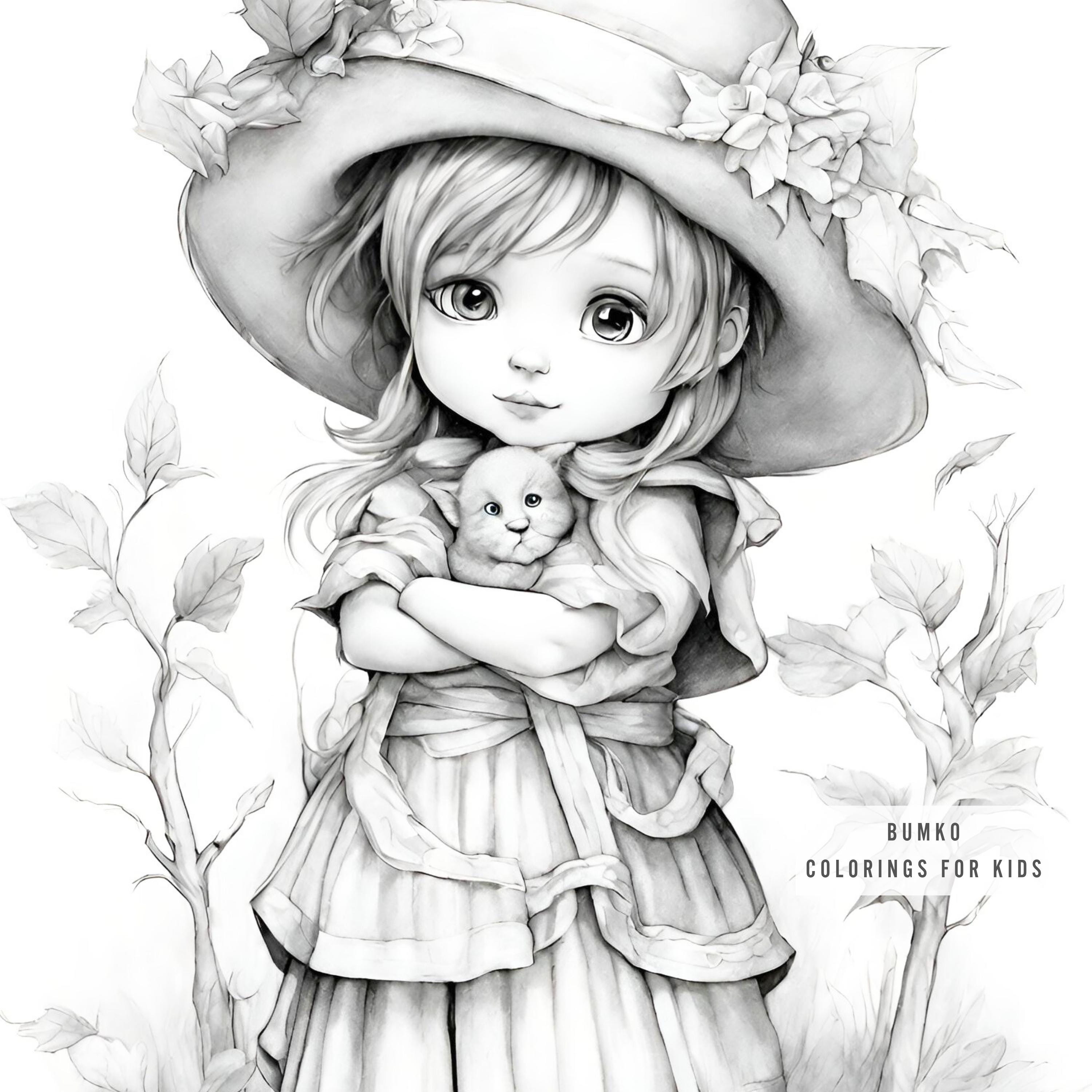 51 Cute Coloring Pages for Kids BUMKO Printable Pages - Etsy