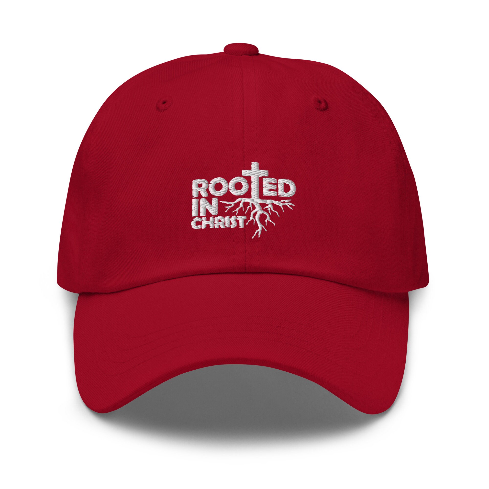 Christian Hat, Rooted in Christ, Jesus Dad Hat - Etsy