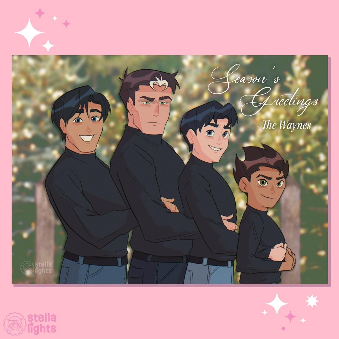 Batfam Holiday Card Print - Etsy