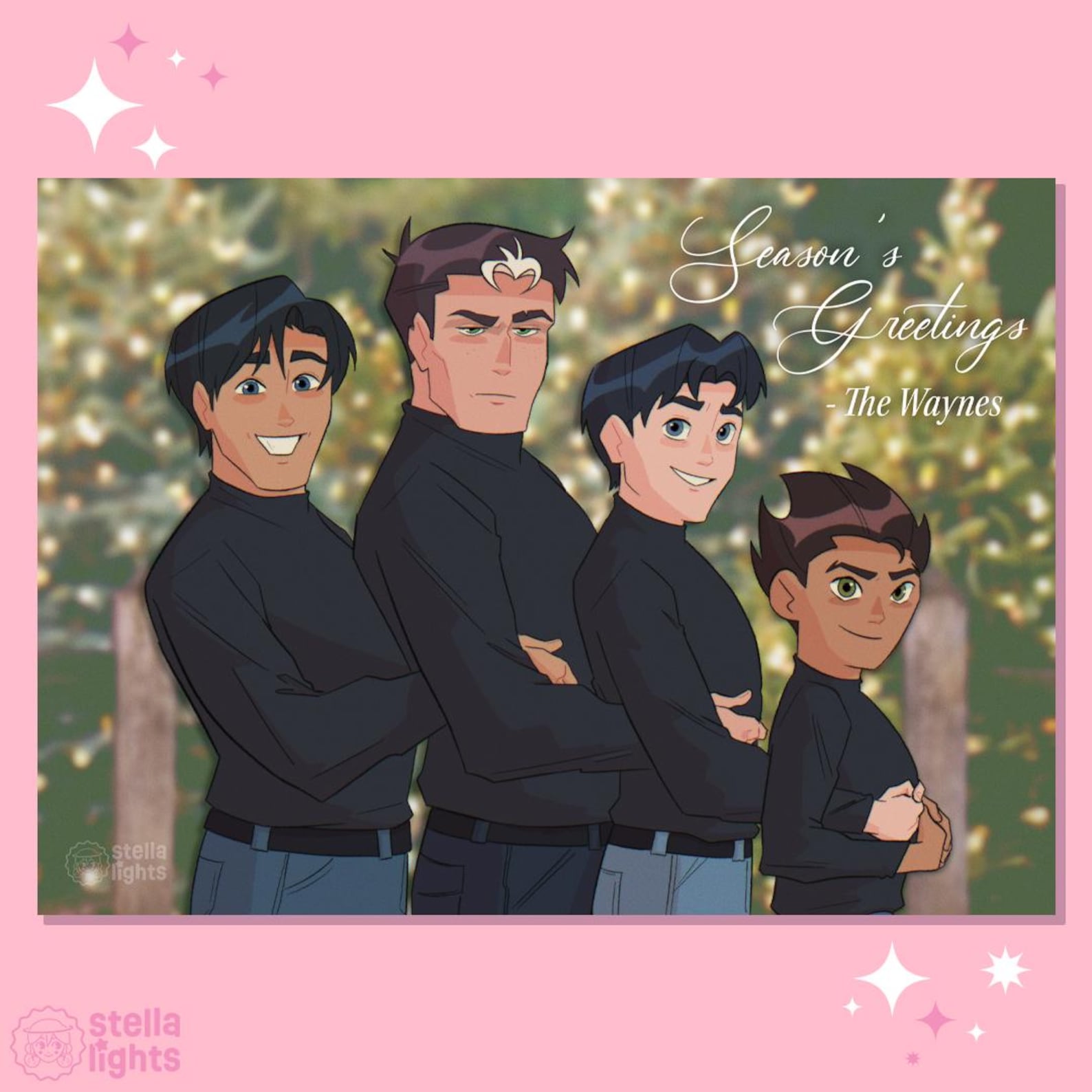 Batfam Holiday Card Print - Etsy