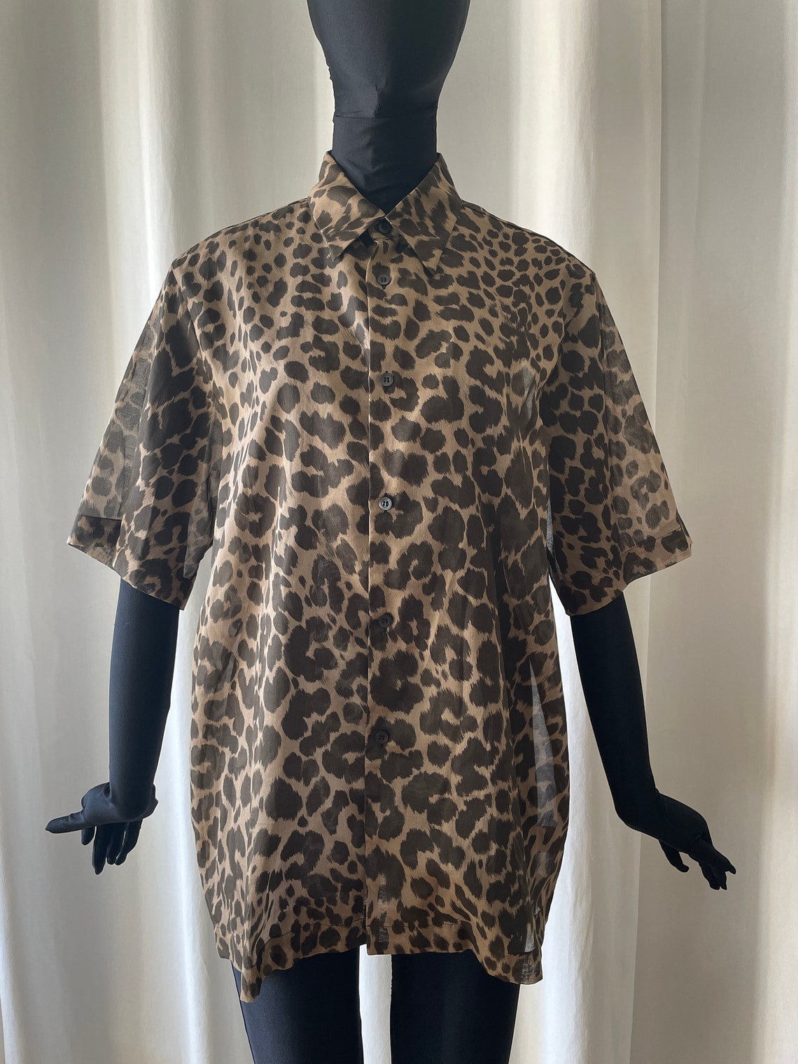 Chemise leopard mixte vintage Dries Van Noten - Etsy France