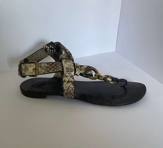 Vintage python sandals from 2000 by Giuseppe Zanotti - Gem