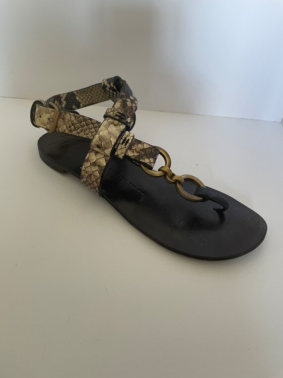 Vintage python sandals from 2000 by Giuseppe Zanotti - Gem