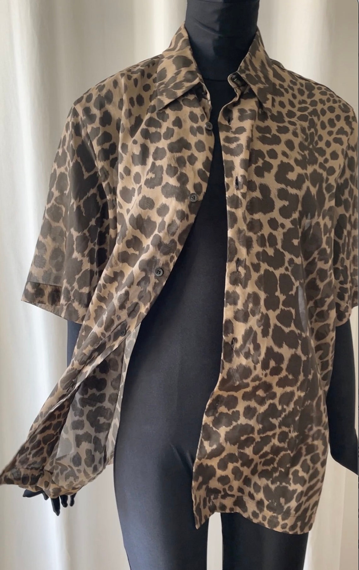 Chemise leopard mixte vintage Dries Van Noten - Etsy France