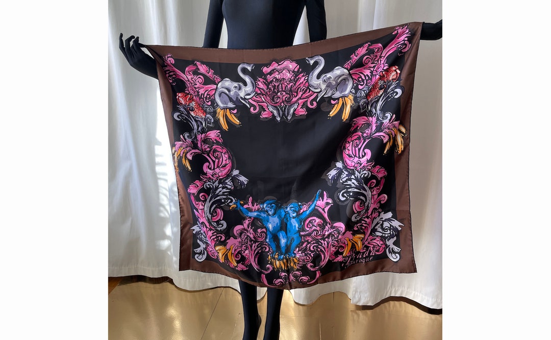 Prada Jungle Monkey Scarf - Etsy