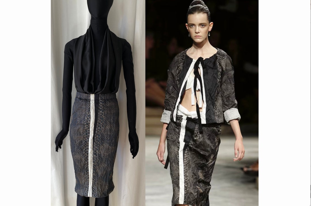 Prada Iconic Snake Skirt - Etsy