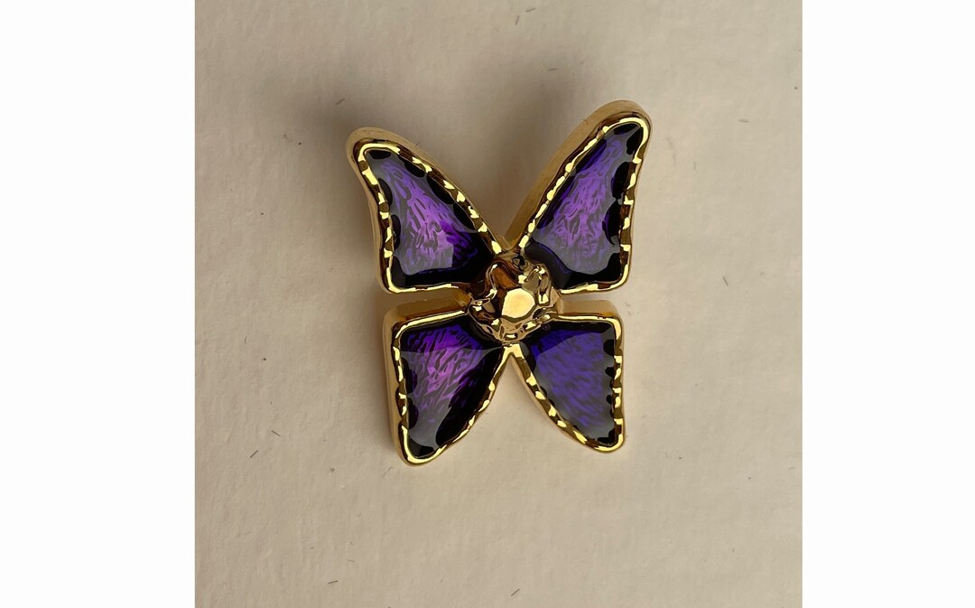 Broche pin papillon Yves Saint Laurent 90s - Etsy France