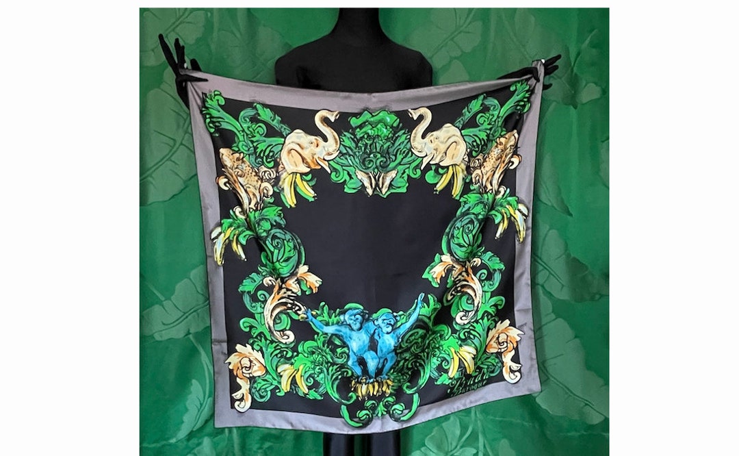 Prada Jungle Monkey Scarf - Etsy