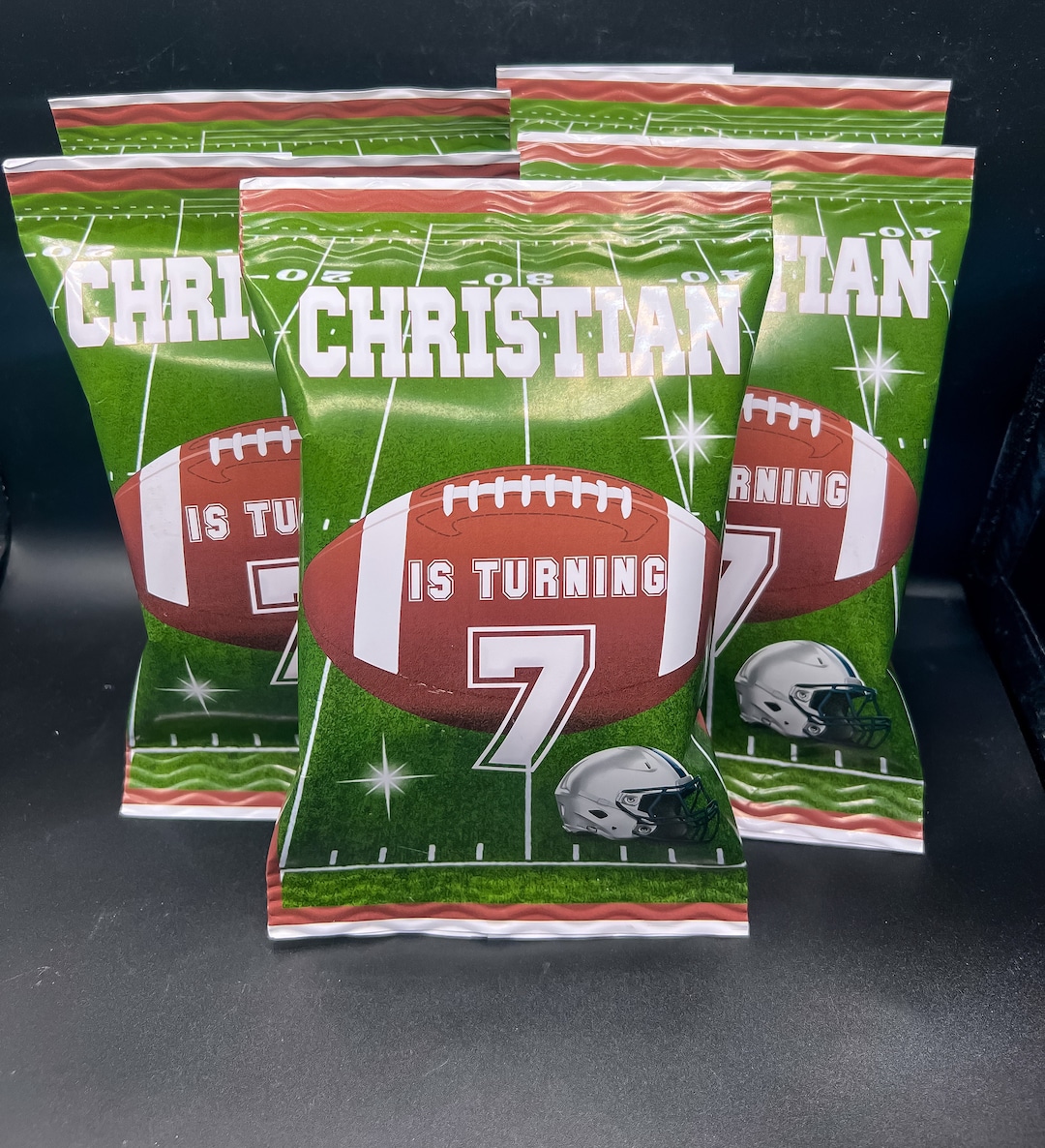Football Chip Bags Football Party Favors Football - Etsy