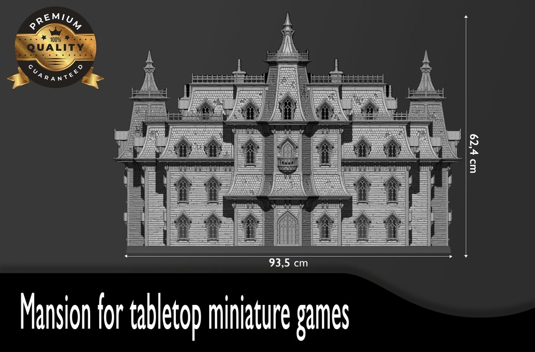 Mansion for Tabletop Rpgs and Skirmish Wargames , High Quality 3D ...