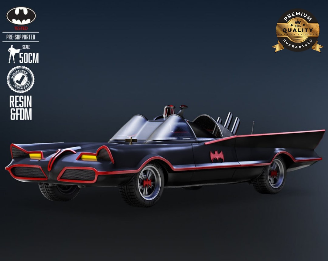 BATMOBILE 1960 , High Quality 3D Printer Files,stl Files for 3D ...