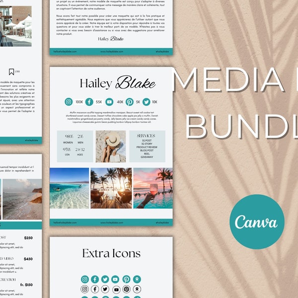 Travel Blogger Media Kit - Etsy