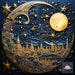 Sky Full of Stars, Design Digital Paper, Intricate Details, 4 Patterns ...
