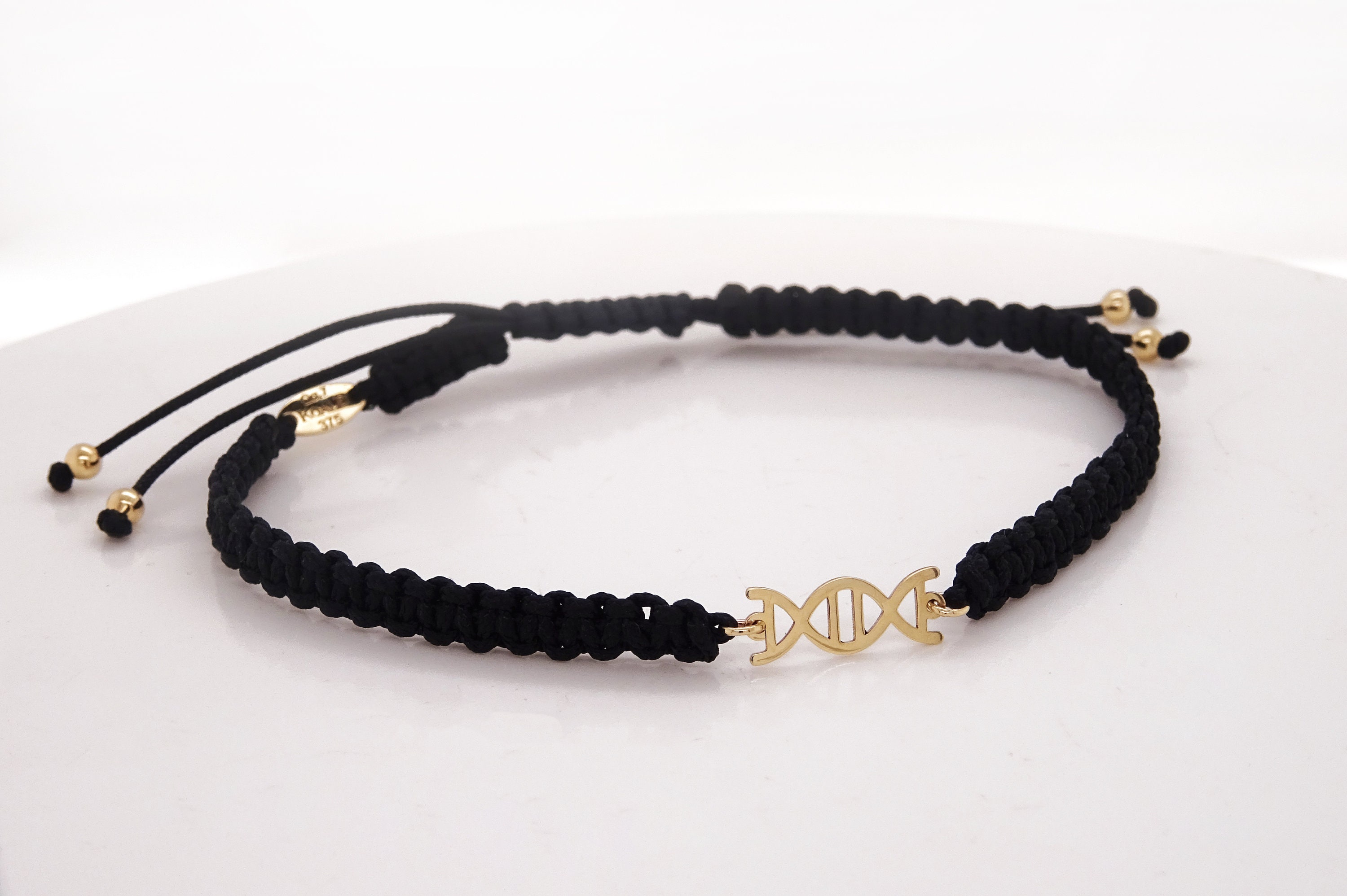 Solid Gold DNA Bracelet, DNA Jewel, Science Jewel, Biology Student Gift, Scientist Gift, Dna ...
