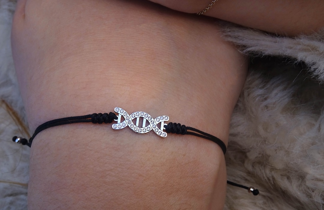Solid Gold DNA Bracelet, DNA Jewel, Science Jewel, Biology Student Gift ...